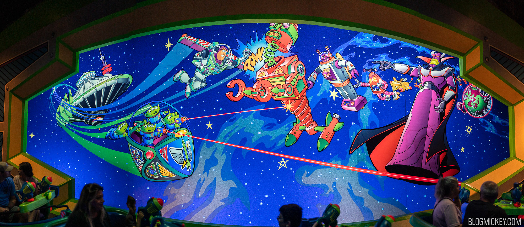 Updated Buzz Lightyear Space Ranger Spin Mural Features Space(ship) Mountain, New Look for ...