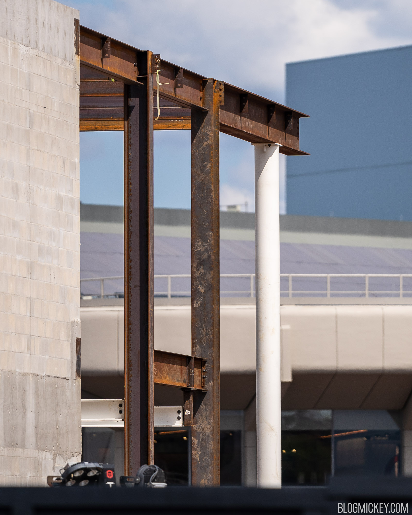 More Steel Installed at CommuniCore Hall Including First Themed Column