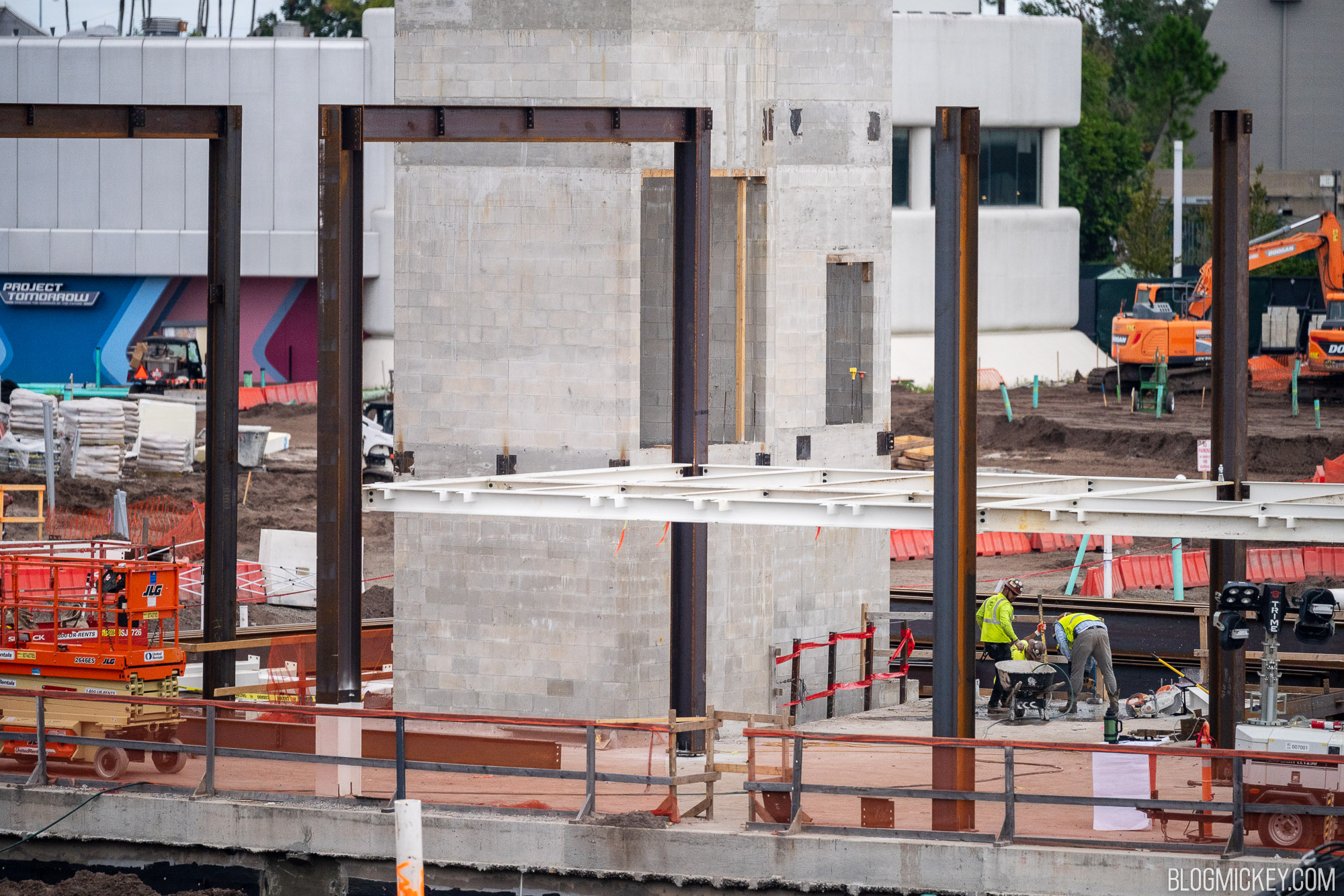 CommuniCore Hall Takes Shape With New Steel Installation at EPCOT