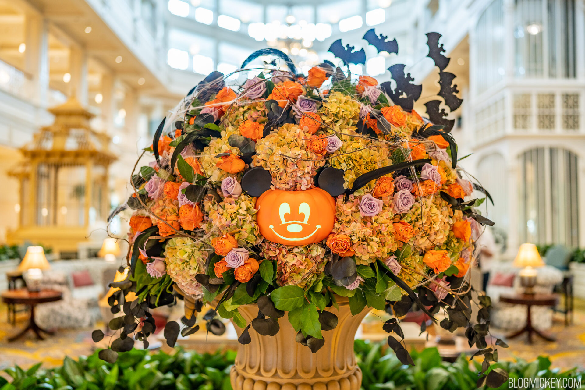 Not-So-Spooky Floral Arrangements Bring Halloween to Disney's Grand ...