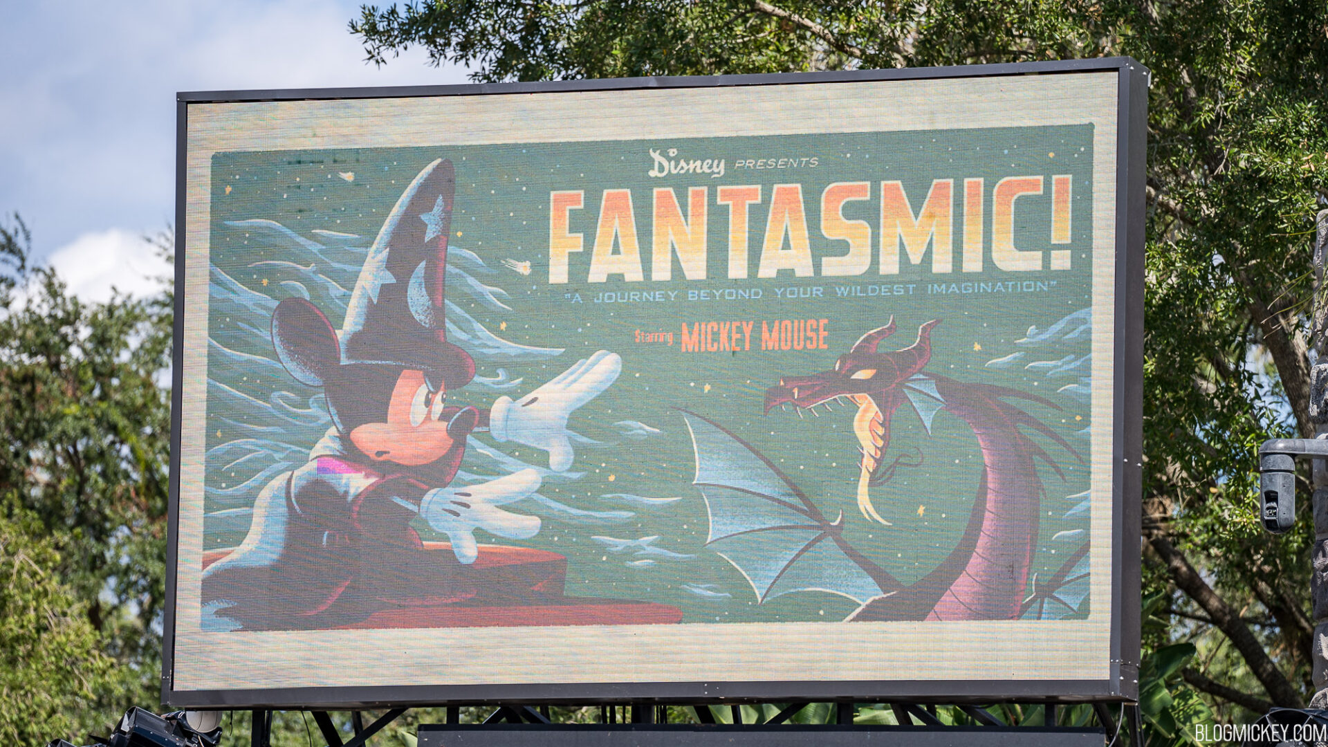New Fantasmic Sign Debuts at Disney's Hollywood Studios