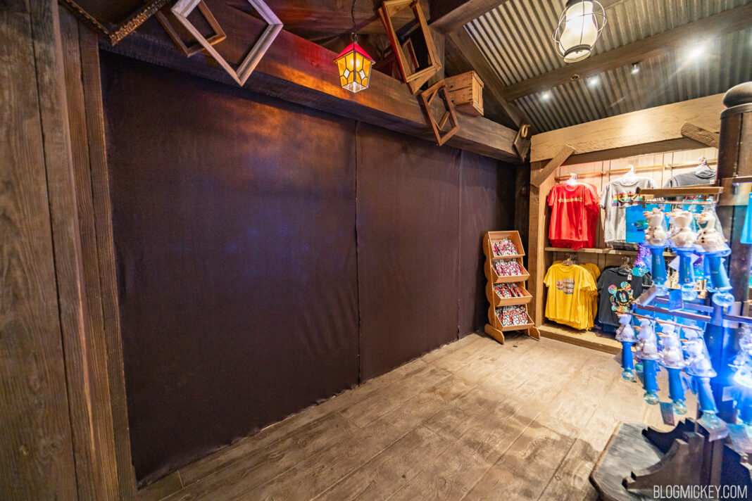 Portion of Splash Mountain Gift Shop Closed Off