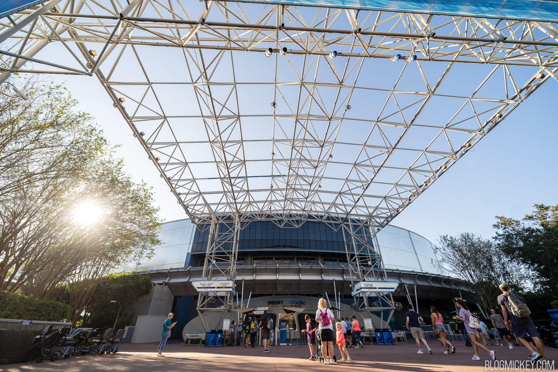 Test Track Canopy Torn Off By Hurricane Ian at EPCOT