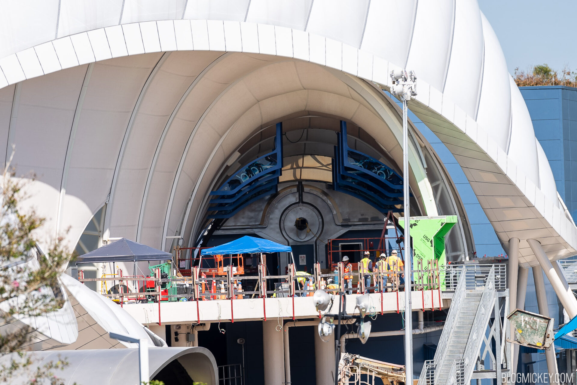 New Theming Added to TRON Lightcycle Run With 'Enterprise' Logo