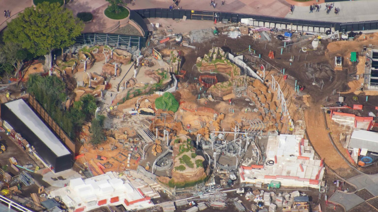 Aerial Photos Show Journey of Water Moana Attraction Taking Shape at EPCOT