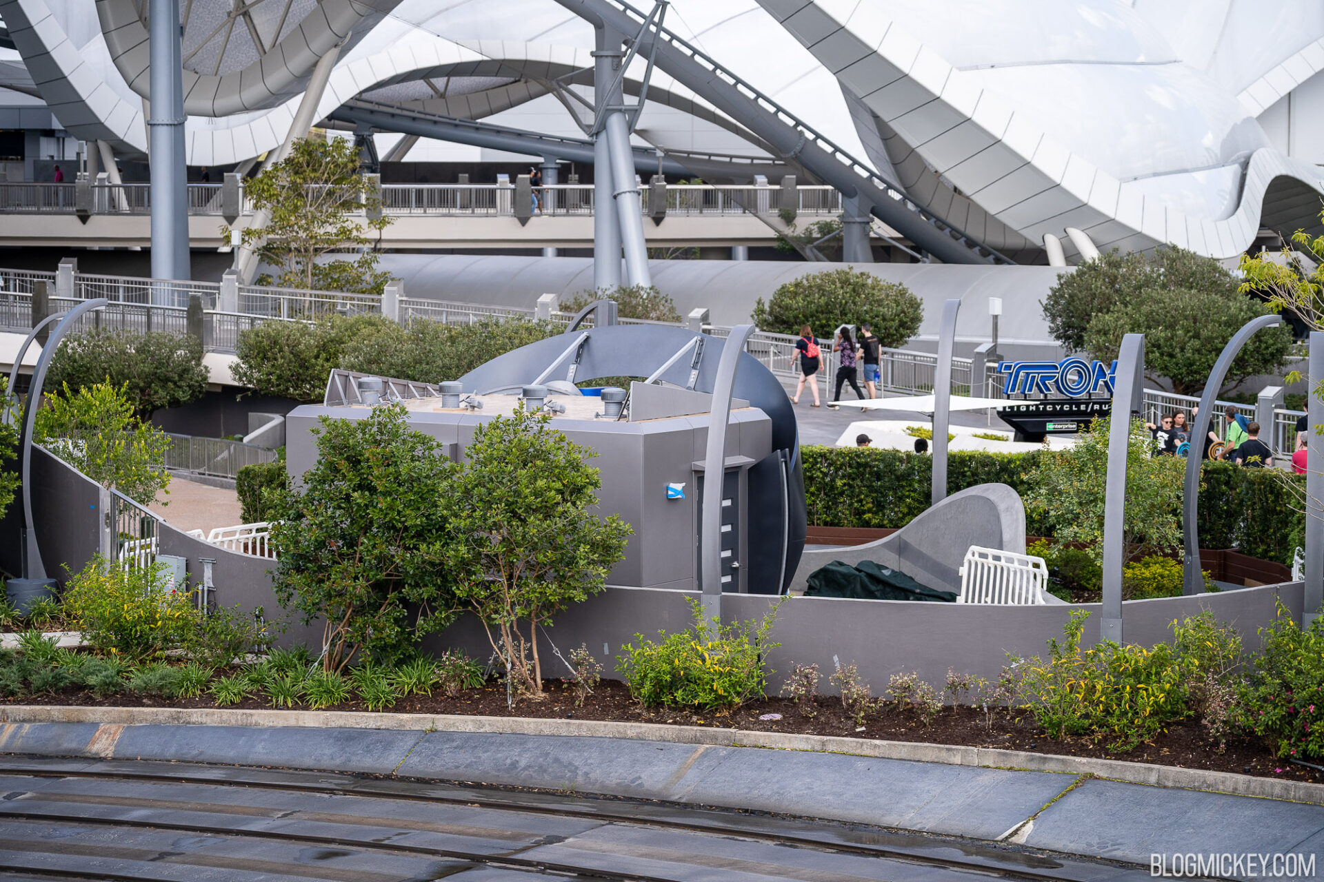 TRON Snack Stand Installed in Tomorrowland at Magic Kingdom