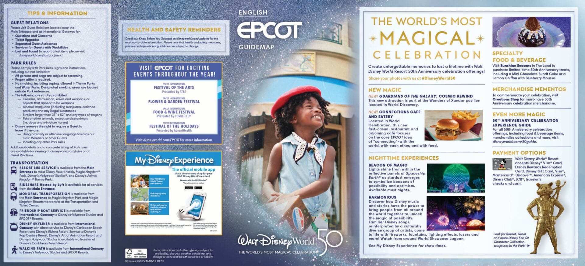 New EPCOT Map Removes 50th Anniversary Theme & Removes Harmonious Barges