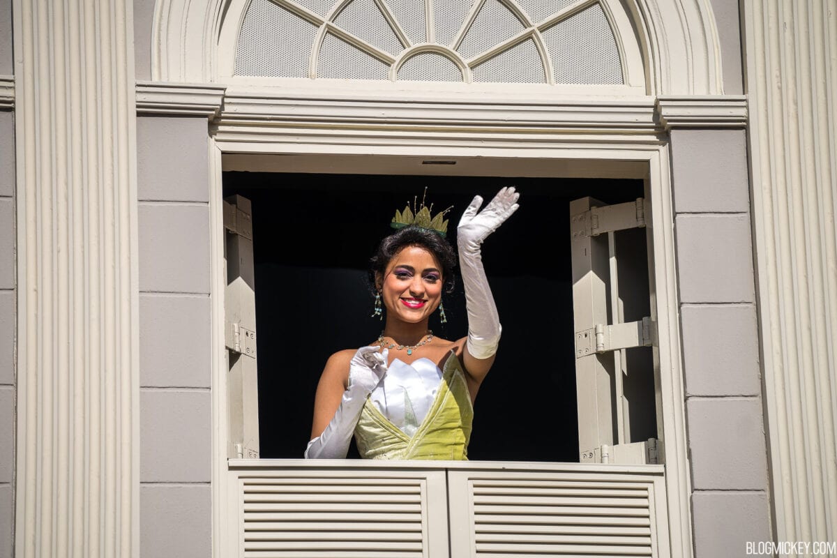 Princess Tiana Sighting in Liberty Square at Magic Kingdom