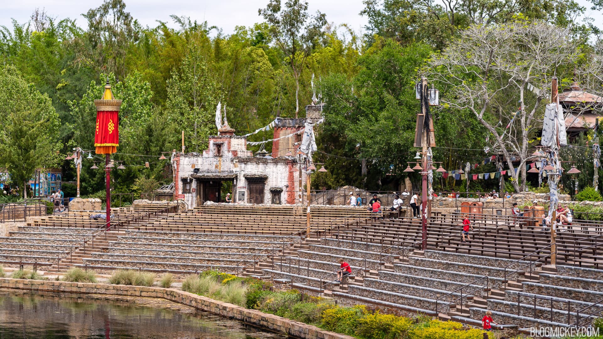 New Eye-Catching Theming Added to Former Rivers of Light Amphitheater ...