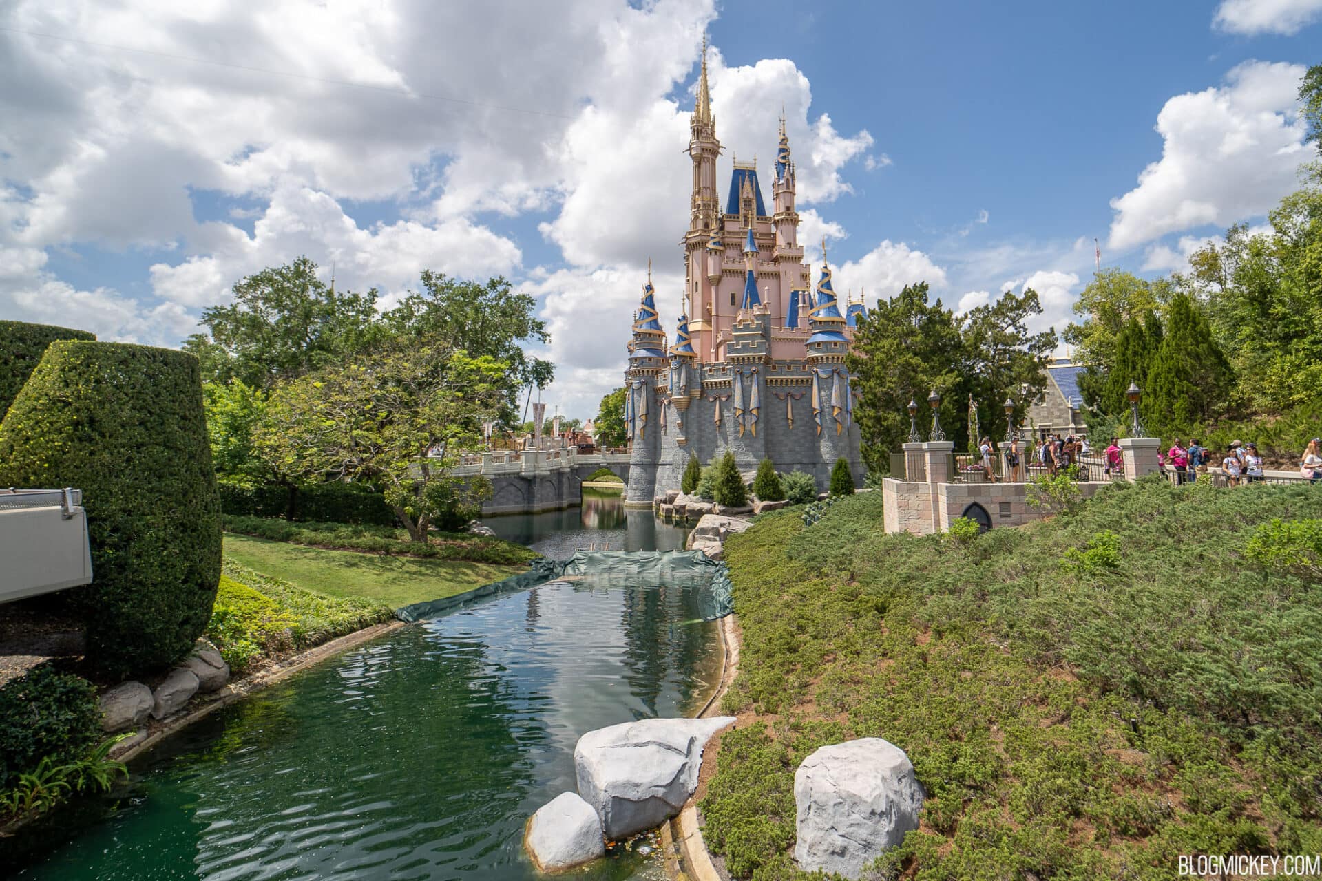 Crews Prepare to Drain Cinderella Castle Moat Soon for 50th Anniversary ...