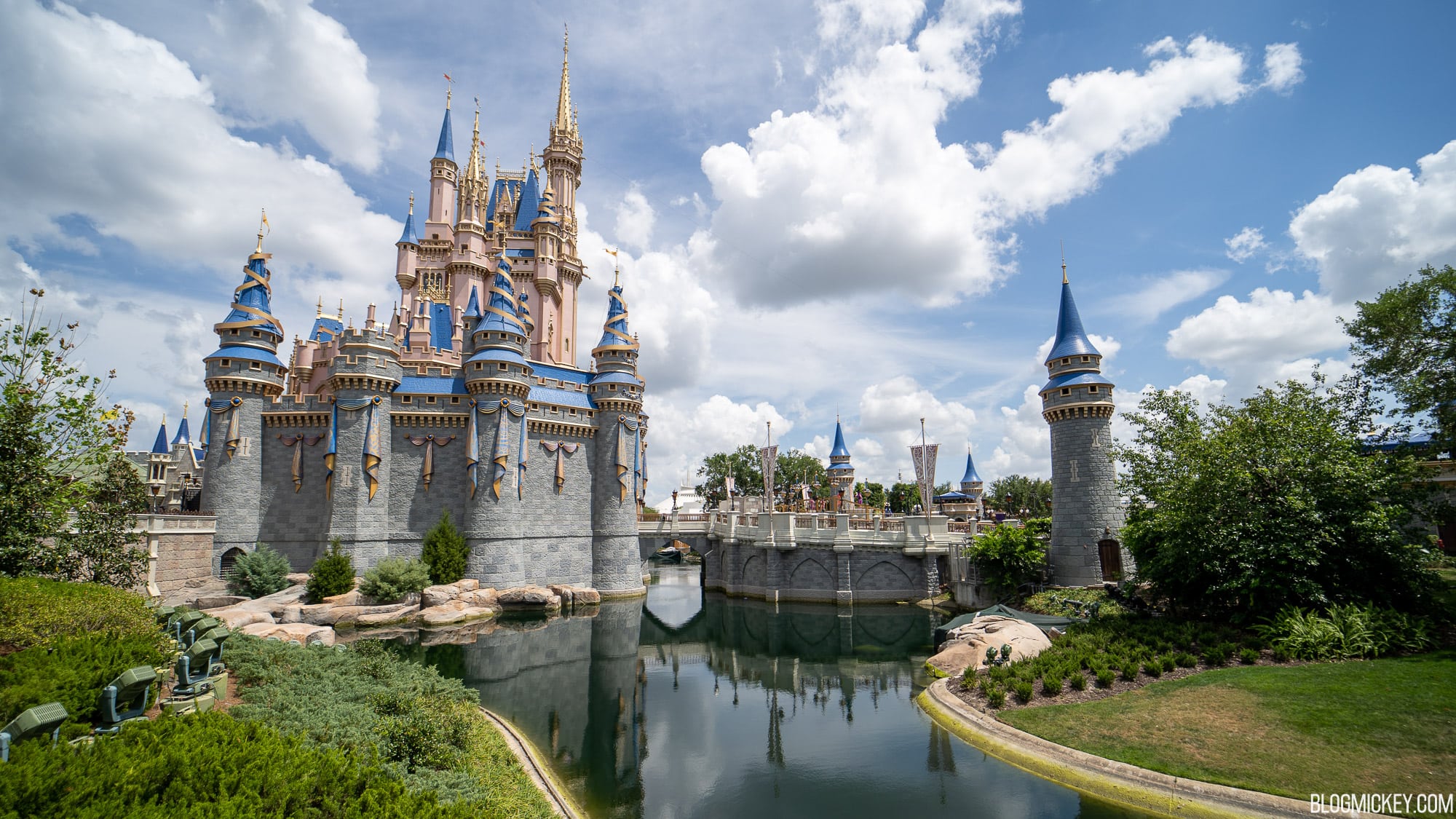Crews Prepare to Drain Cinderella Castle Moat Soon for 50th Anniversary ...