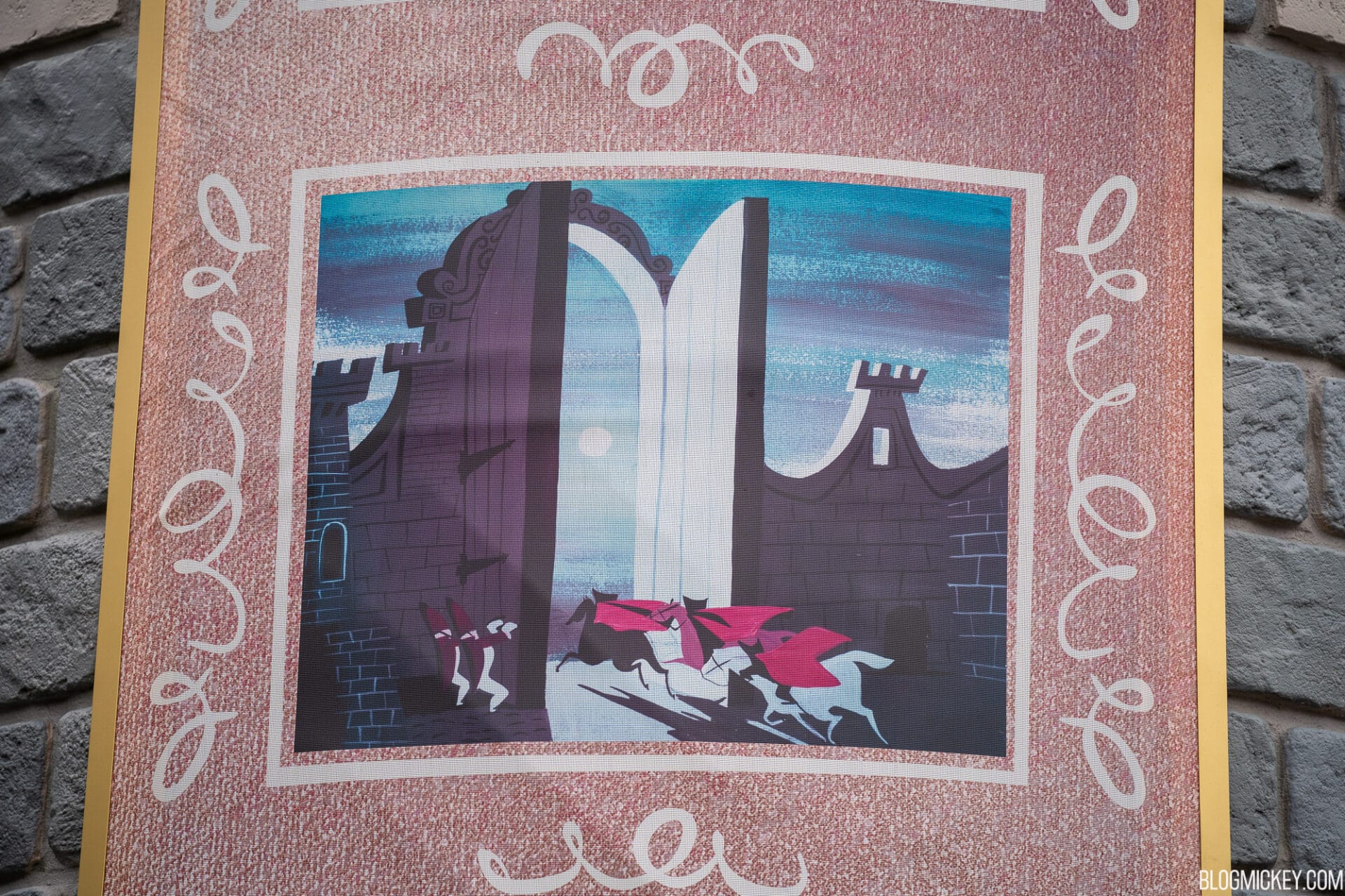 Vibrant Banners Restored at Cinderella Castle, Mary Blair Art Banners ...