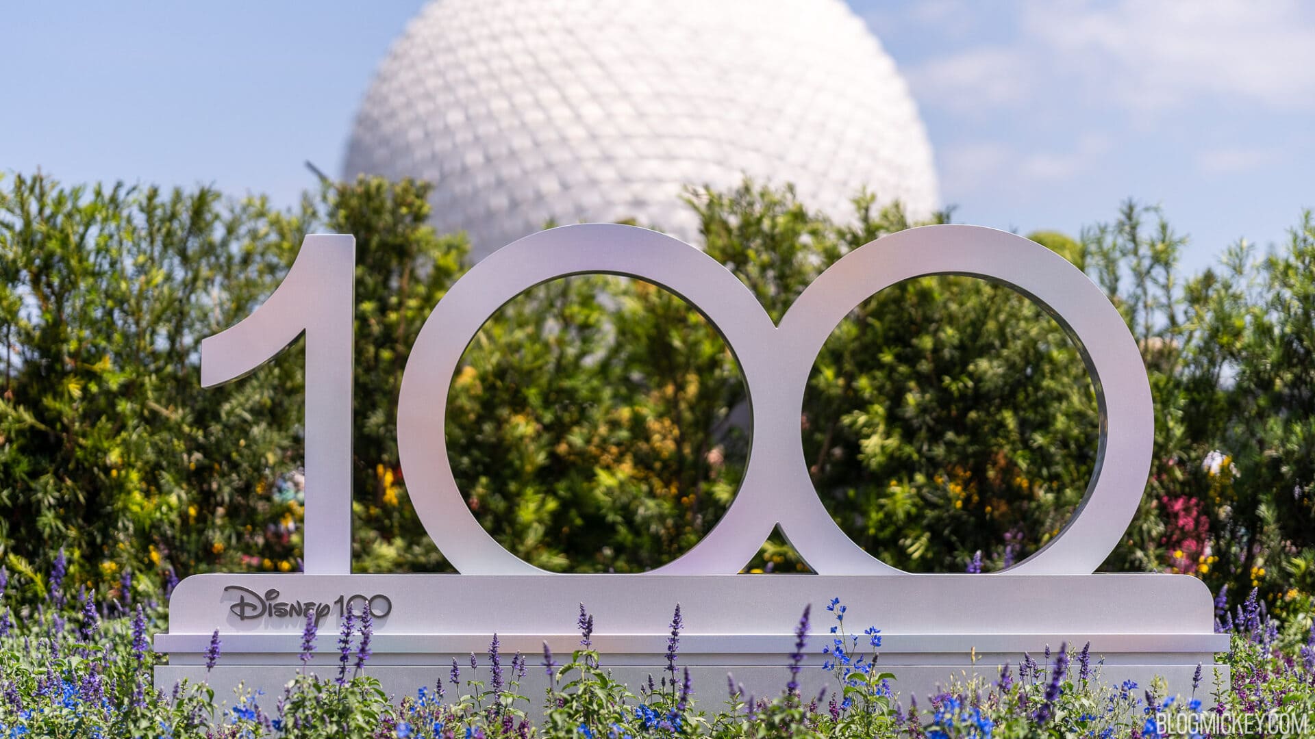 Disney100 Sign Installed at EPCOT