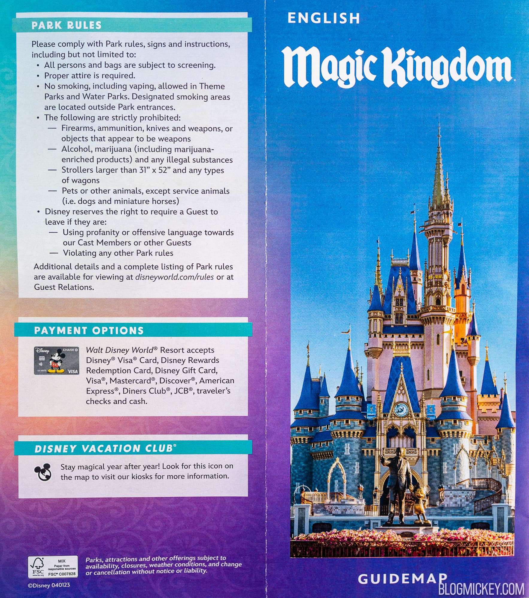New Magic Kingdom Map Debuts Without 50th Anniversary Theme, Adds TRON ...