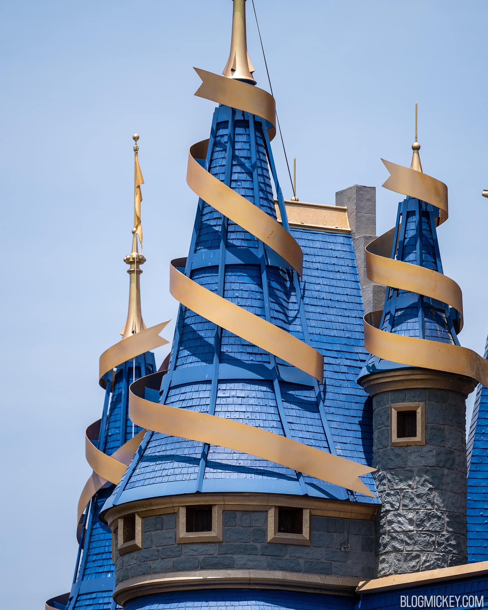 Cinderella Castle's Slight Tan Following Removal of 50th Anniversary ...