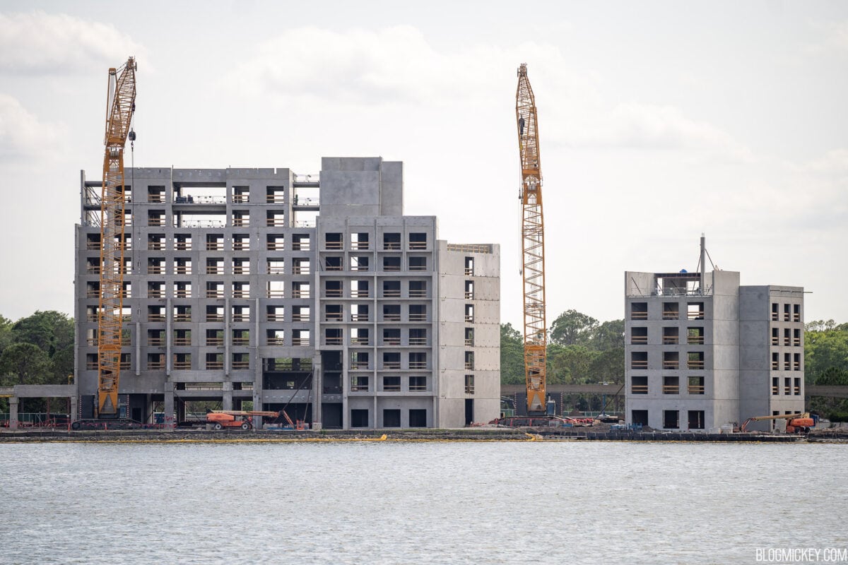 Disney Vacation Club Tower Construction Tops Out at 10 Stories Tall ...
