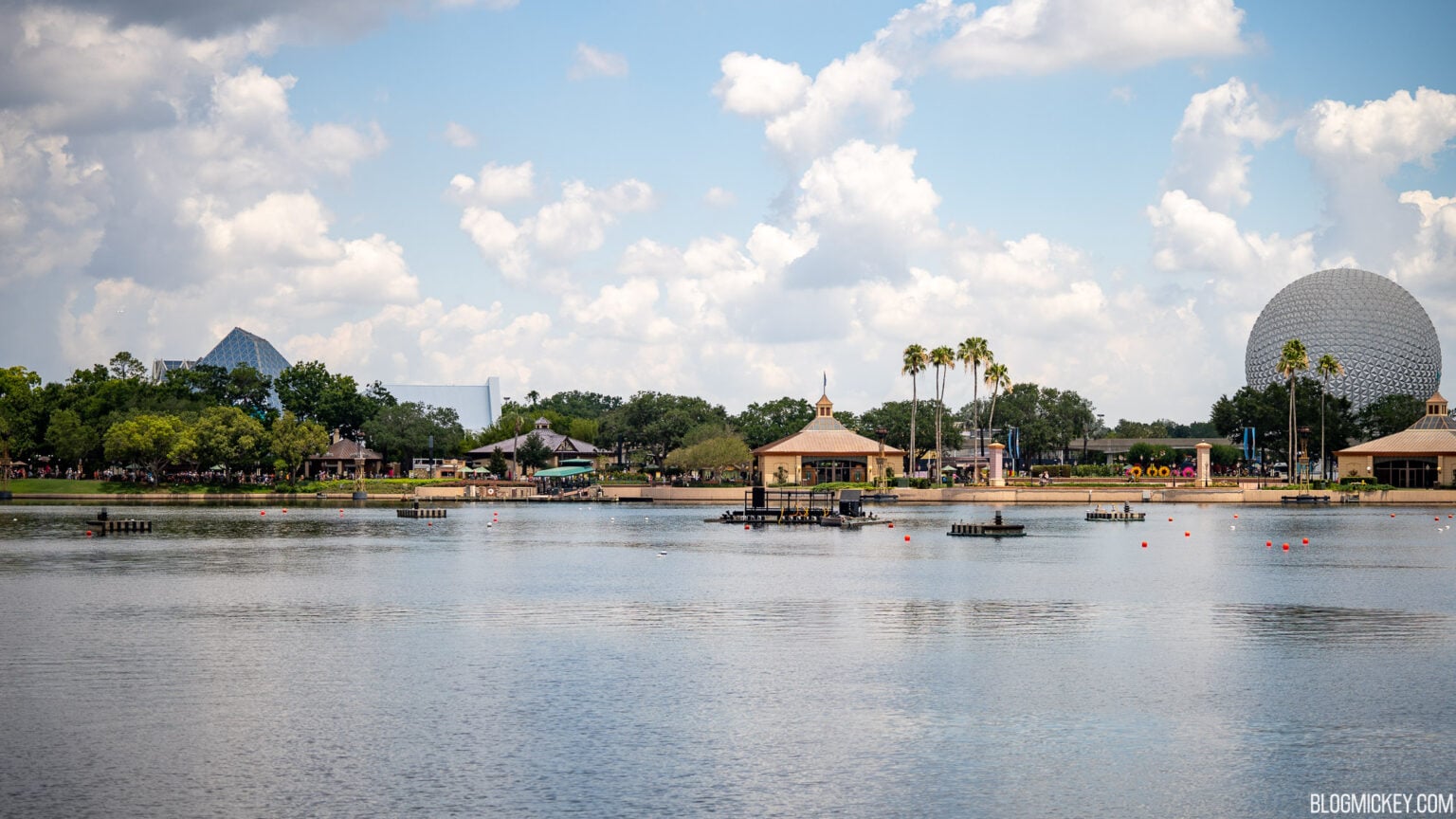 Heavy Machinery Moves Into World Showcase Lagoon for New EPCOT ...