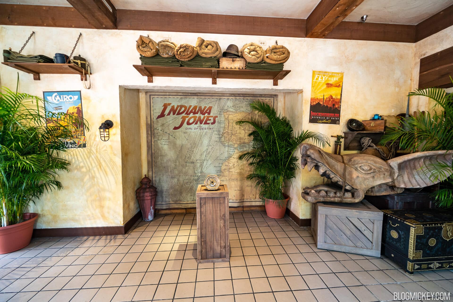 PHOTO TOUR: New Indiana Jones Den of Destiny Prop Gallery & Bar at ...