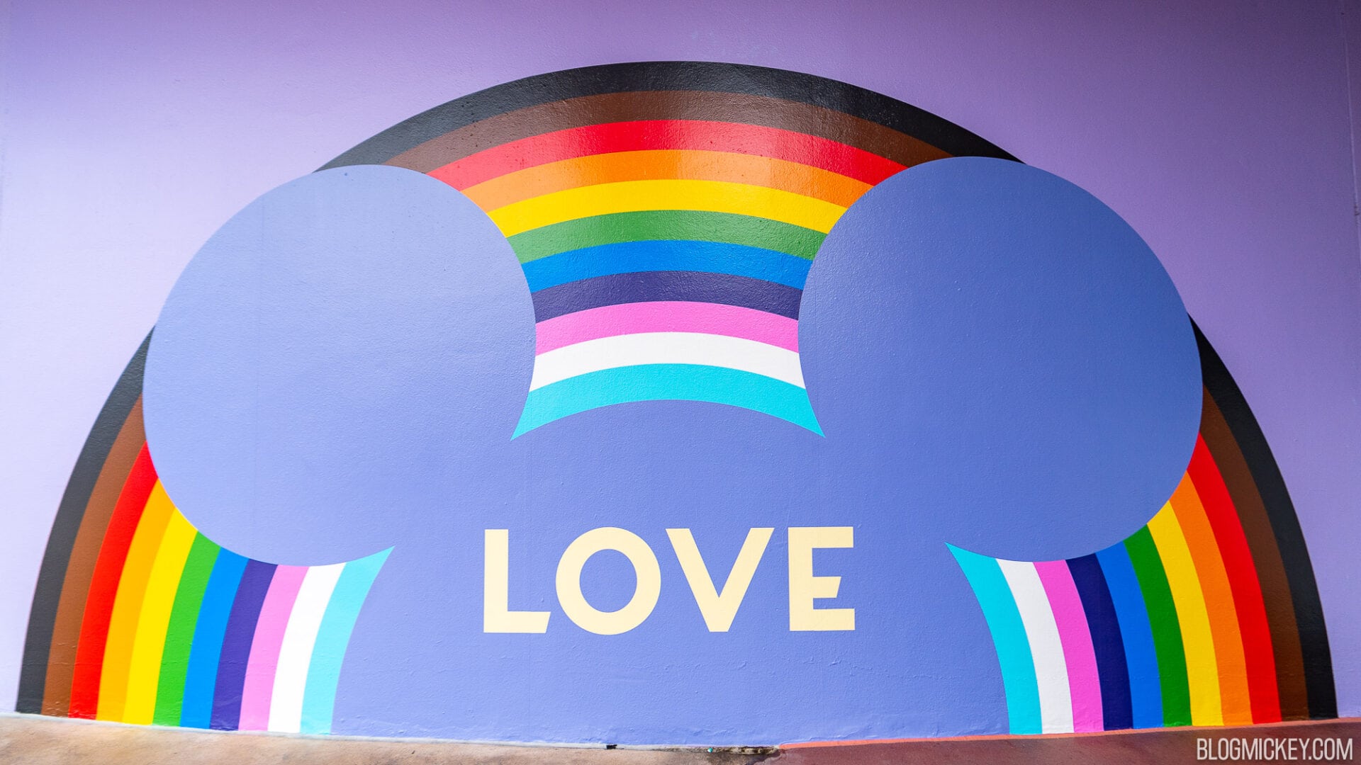 Disney World Pride Month: "LOVE" Photo Op at Magic Kingdom