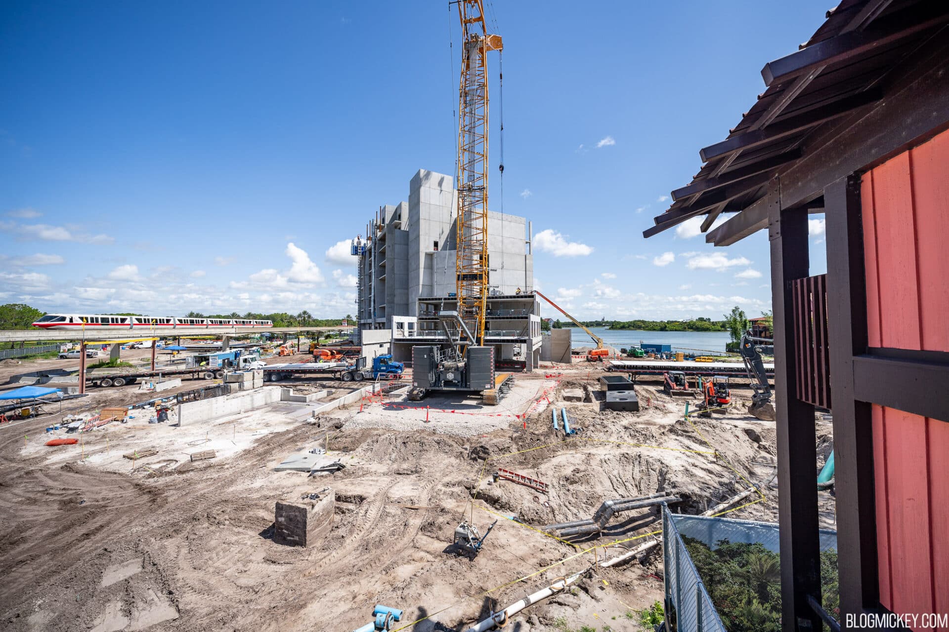 Vertical Construction Underway for South Wing of DVC Tower at Disney's ...