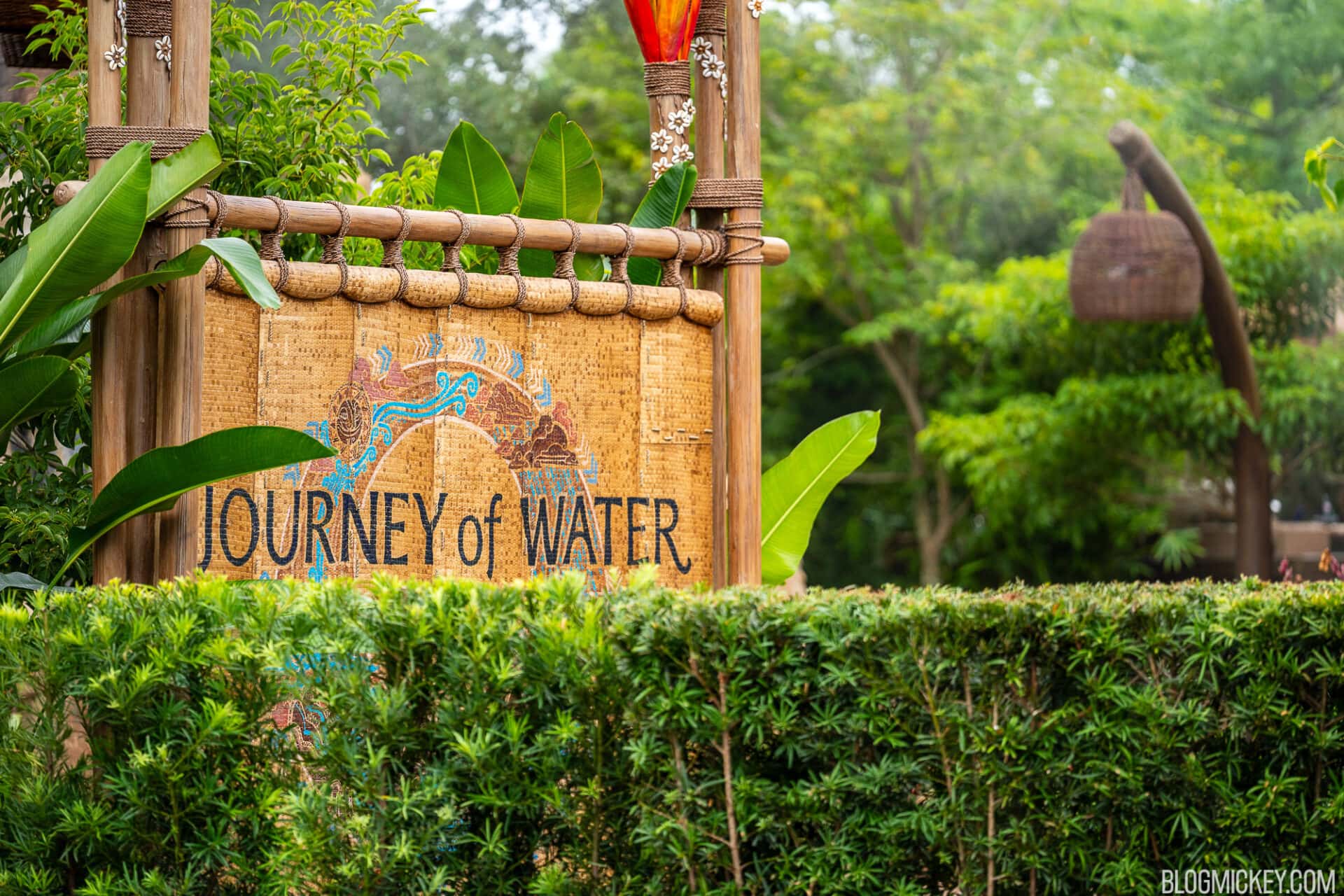 FIRST LOOK: Journey of Water - Inspired by Moana Attraction Sign at EPCOT