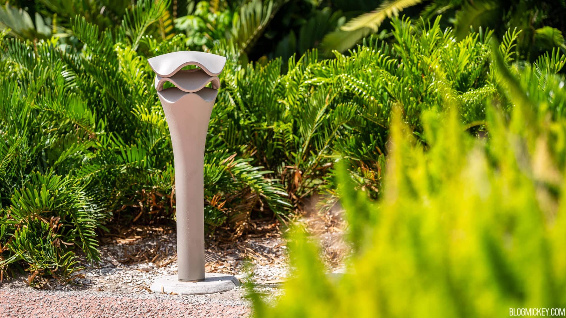 New Themed Pathway Lights Installed at The Seas Pavilion in EPCOT
