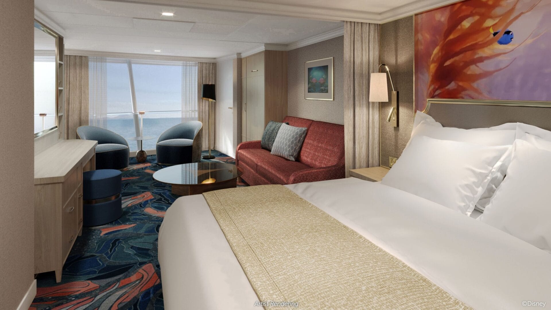 Disney Treasure Cruise Ship: 1,200+ Staterooms Themed to Beloved Disney ...