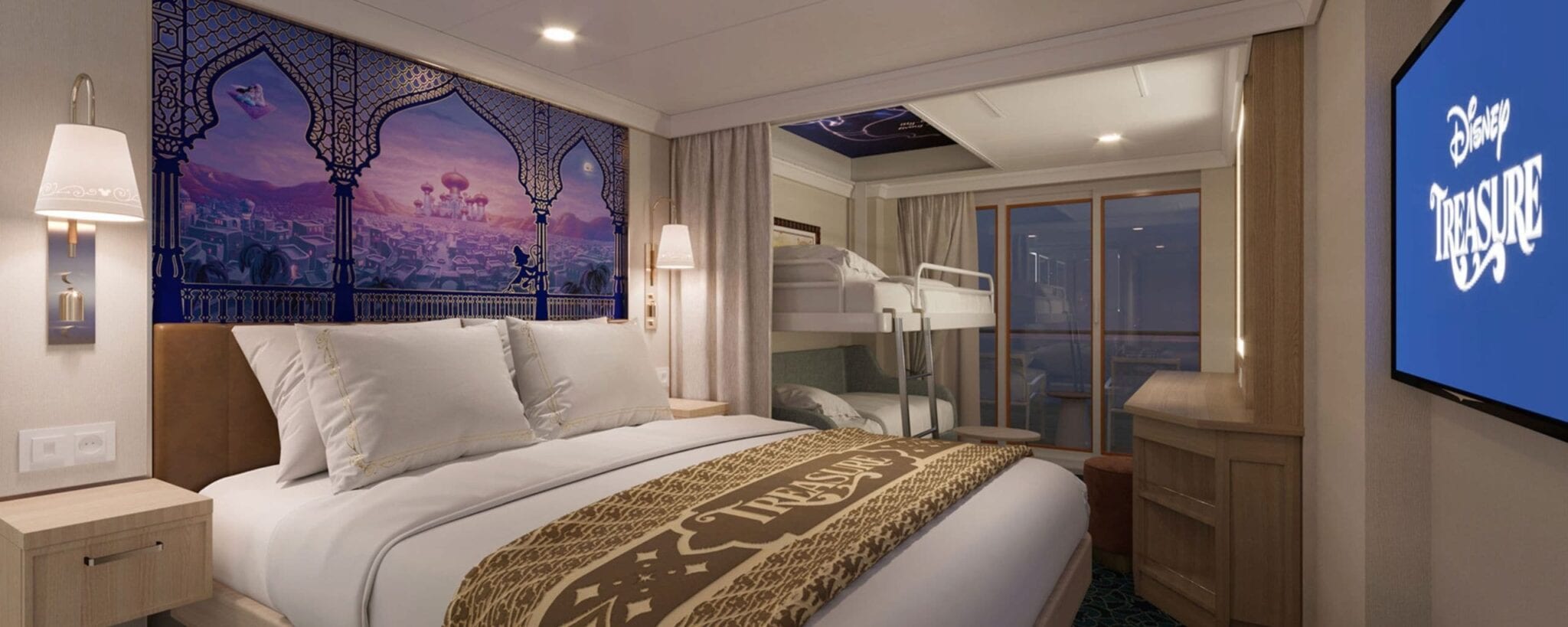 Disney Treasure Cruise Ship: 1,200+ Staterooms Themed to Beloved Disney ...