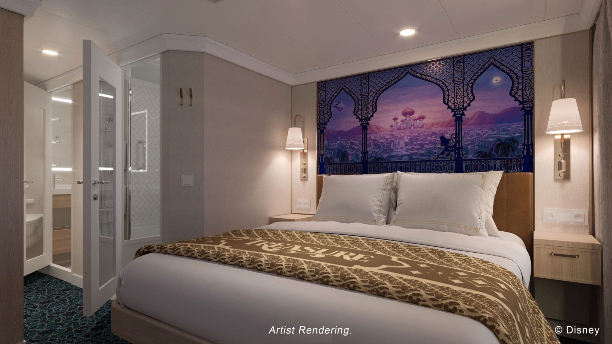 Disney Treasure Cruise Ship: 1,200+ Staterooms Themed to Beloved Disney ...