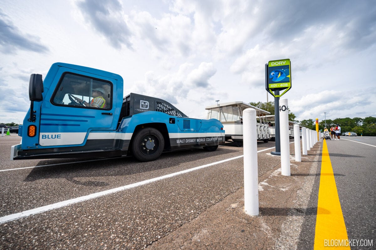 After More Than 1,100 Days Courtesy Parking Lot Trams Return to All ...