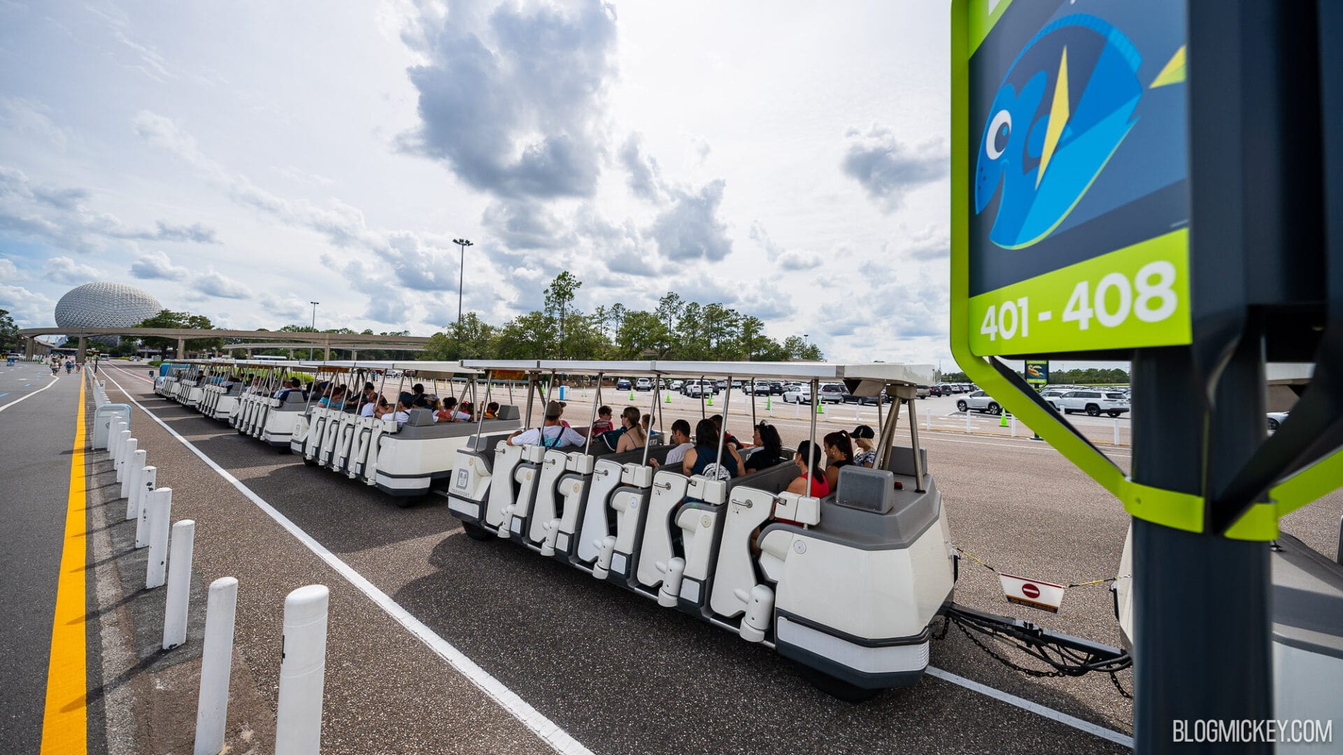 After More Than 1,100 Days Courtesy Parking Lot Trams Return to All ...