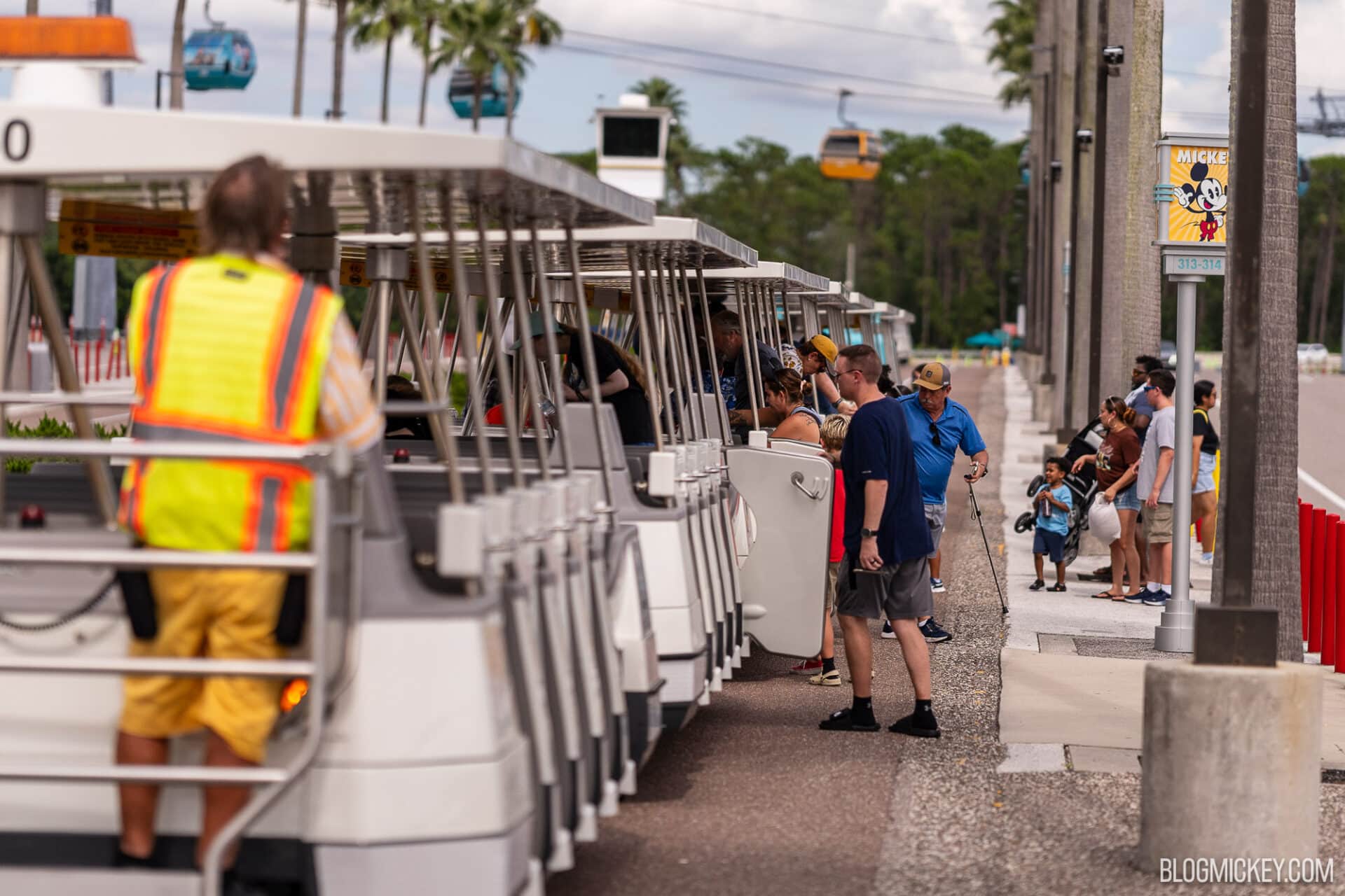 After More Than 1,100 Days Courtesy Parking Lot Trams Return to All ...