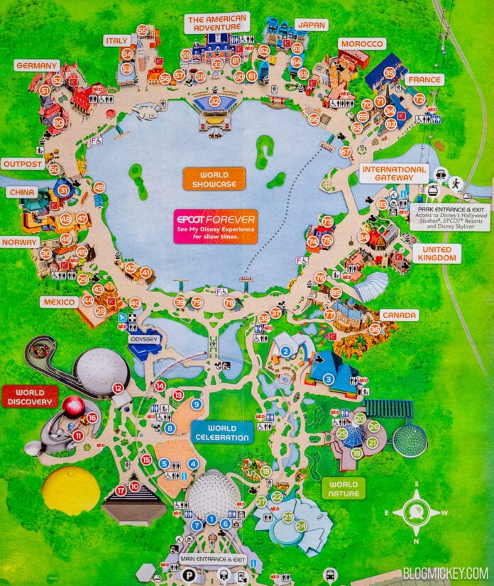 New EPCOT Park Map Debuts Featuring Journey of Water - Inspired by Moana