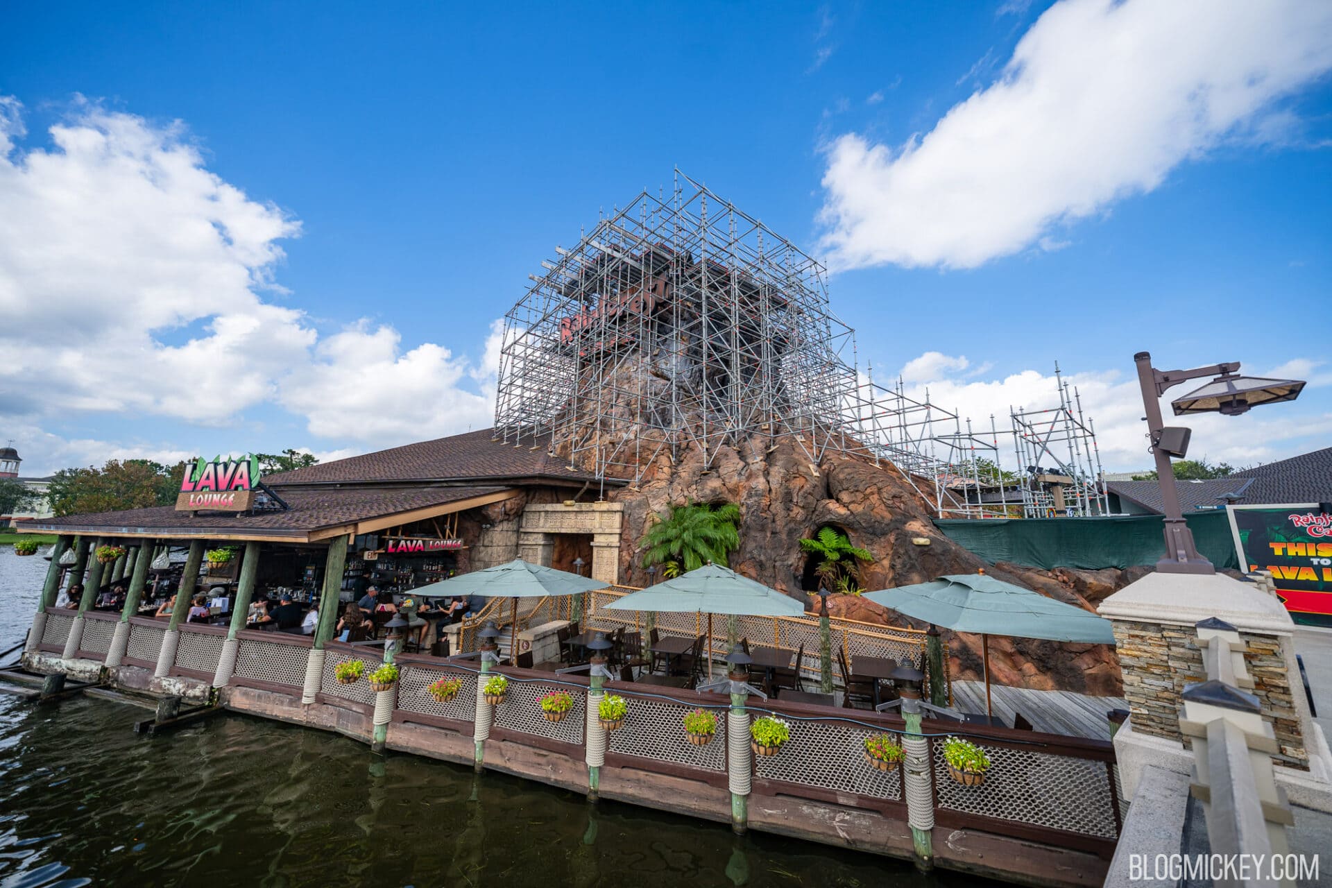 Rainforest Cafe Volcano Under Refurbishment at Disney Springs