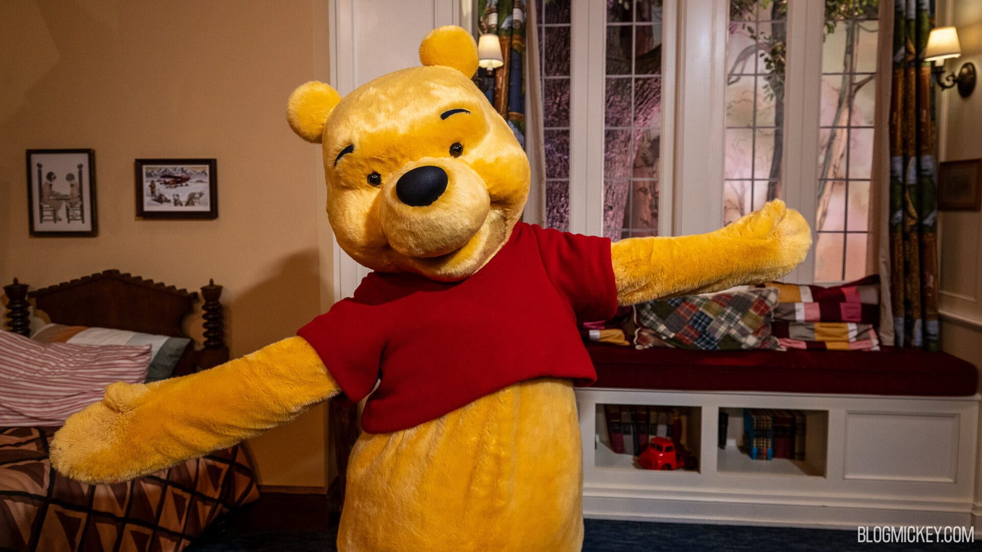 Winnie the Pooh Meet & Greet Returns to Christopher Robin's Room at EPCOT