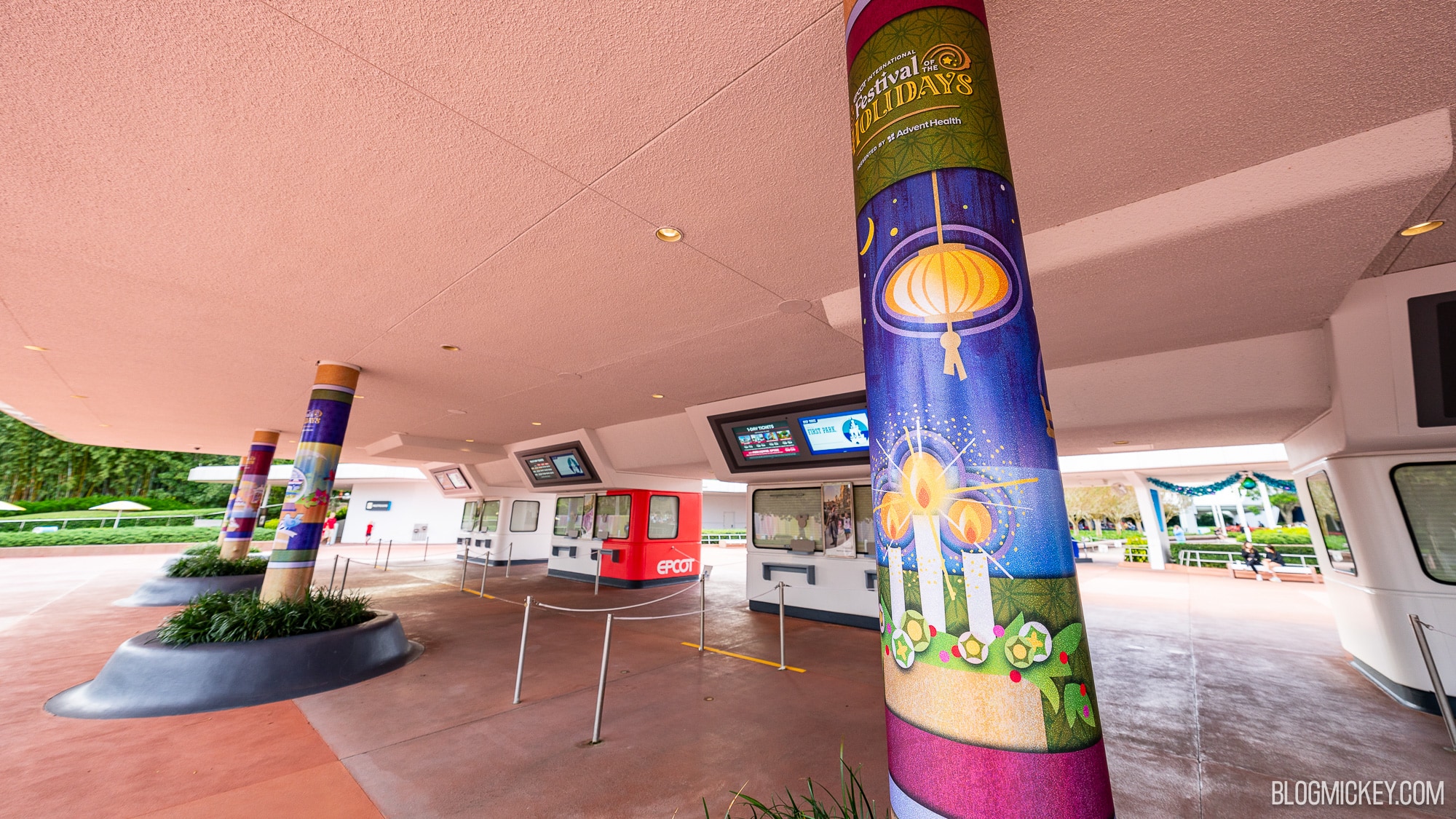 More Main Entrance Decor Arrives for 2023 EPCOT Festival of the Holidays