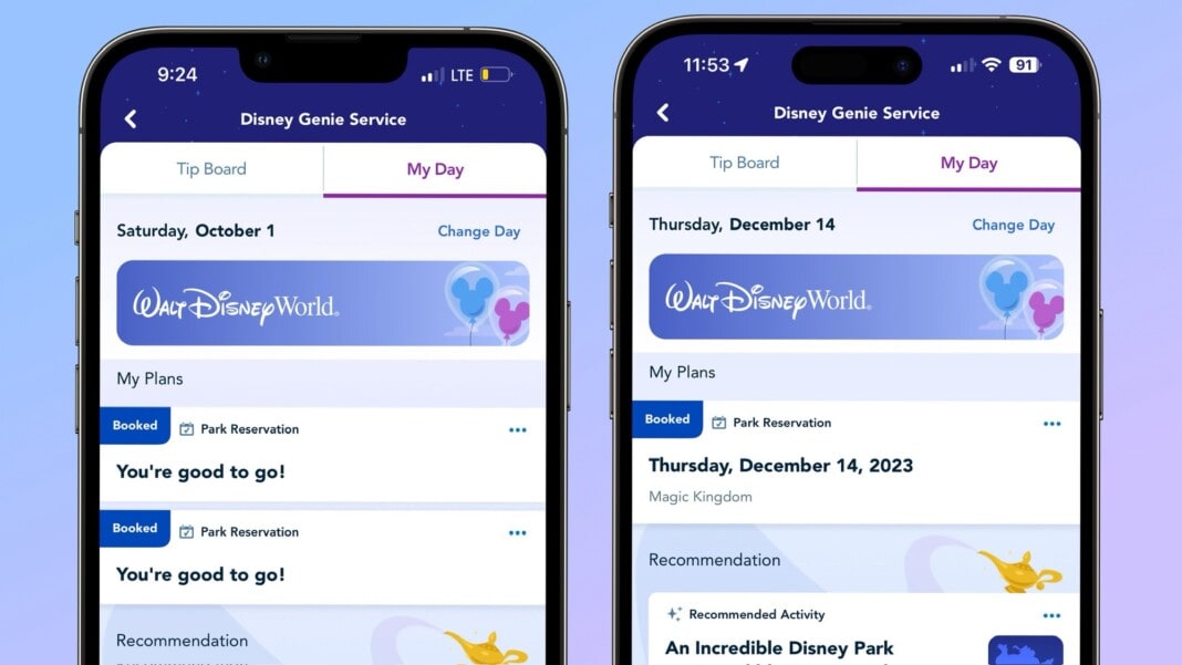 My Disney Experience Update Surfaces More Disney Park Pass Reservation ...