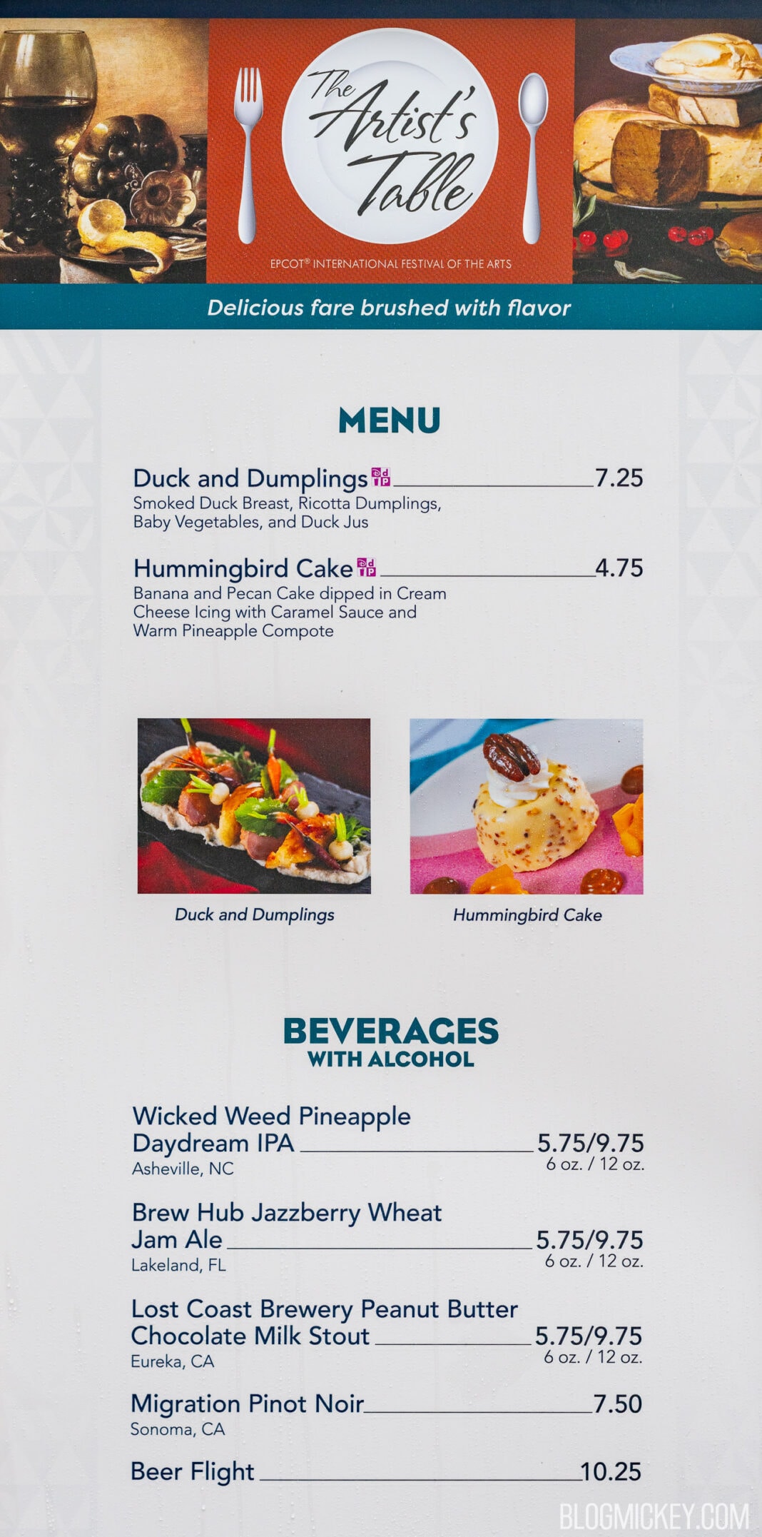 2024 EPCOT Festival of the Arts Menus, Prices & Food Photos