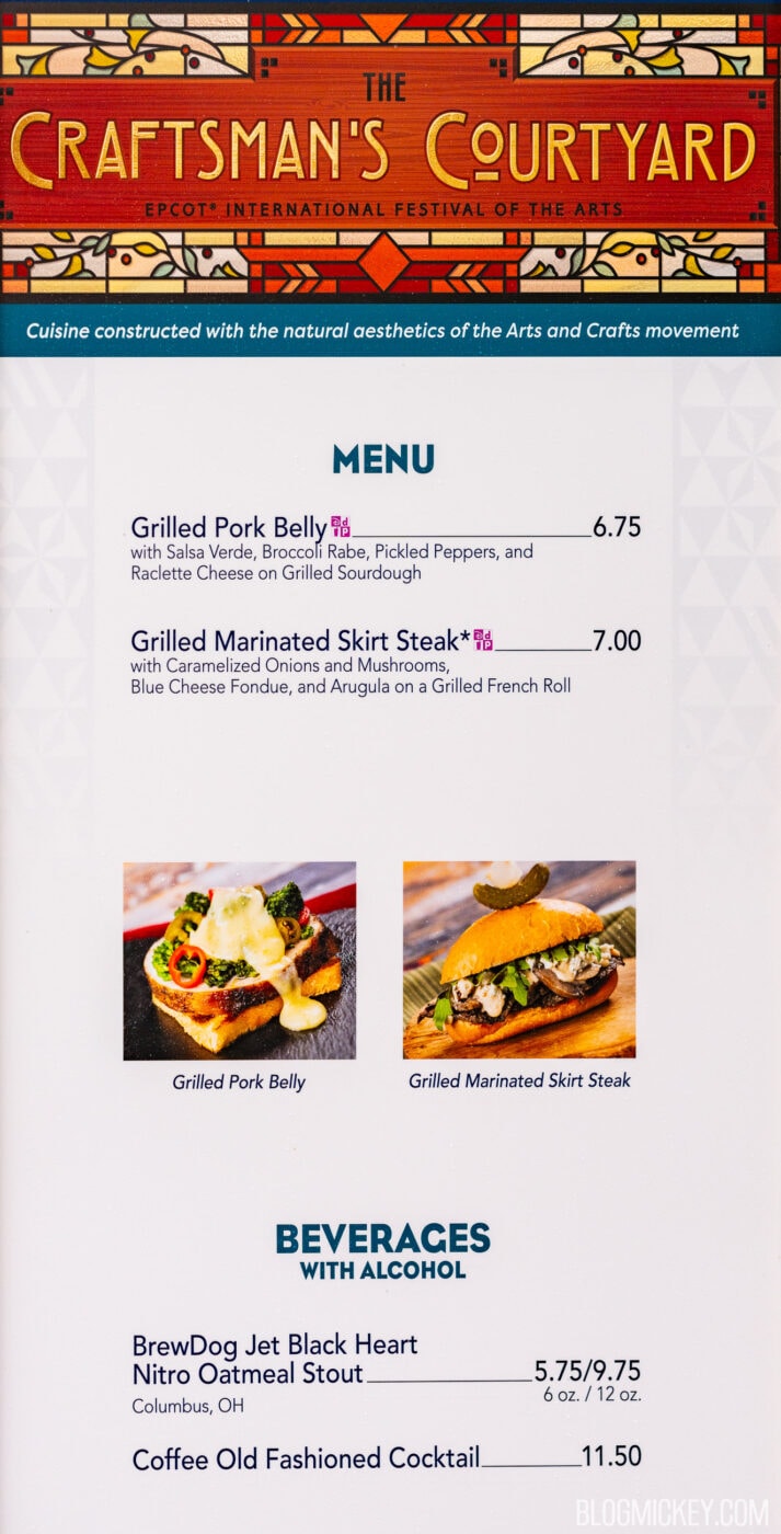2024 EPCOT Festival of the Arts Menus, Prices & Food Photos