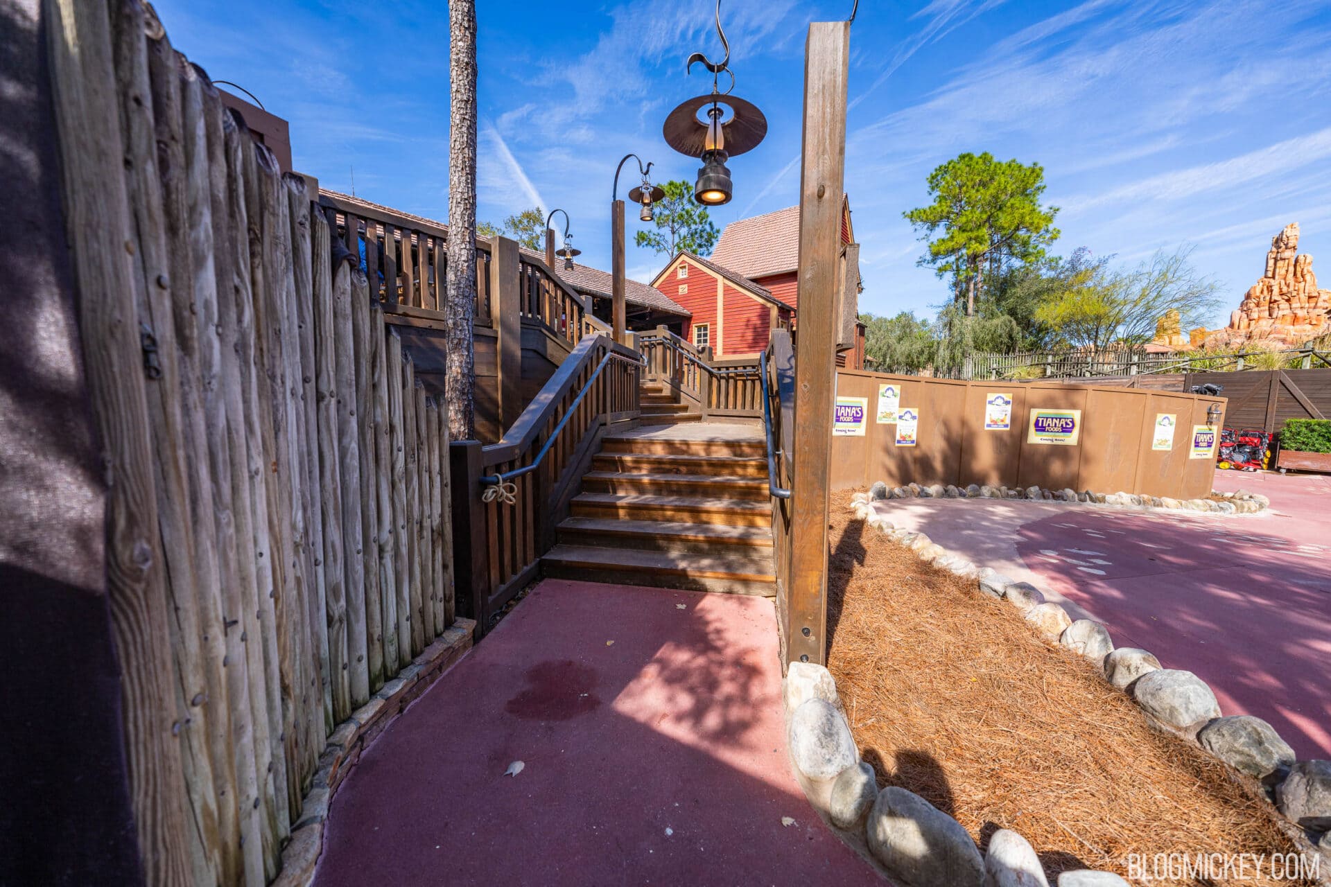 New Temporary Entrance to Frontierland Train Station Now in Use at ...