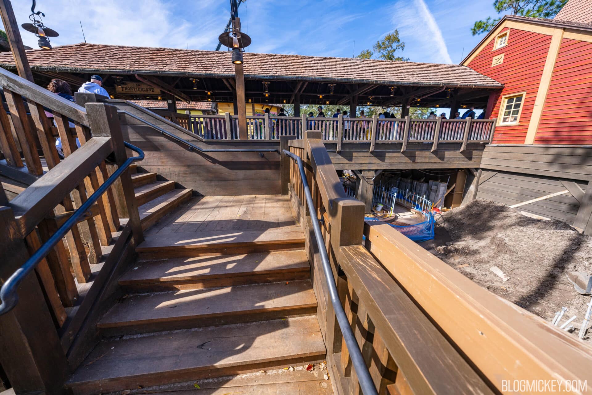 New Temporary Entrance to Frontierland Train Station Now in Use at ...