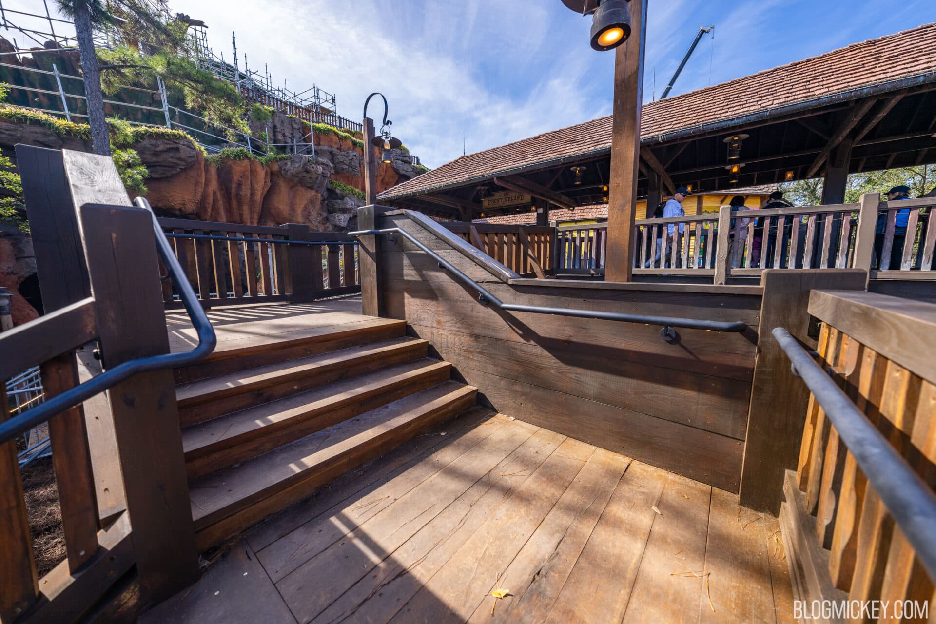 New Temporary Entrance to Frontierland Train Station Now in Use at ...