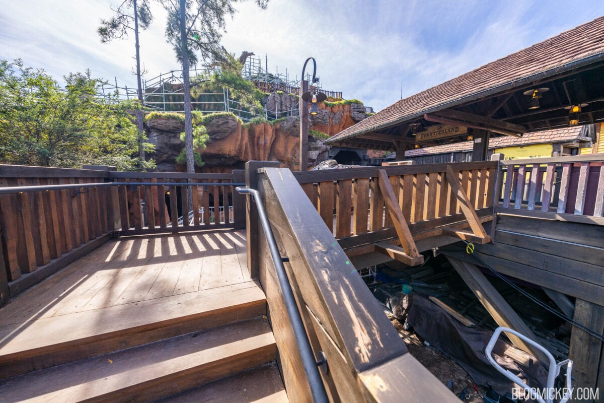 New Temporary Entrance to Frontierland Train Station Now in Use at ...