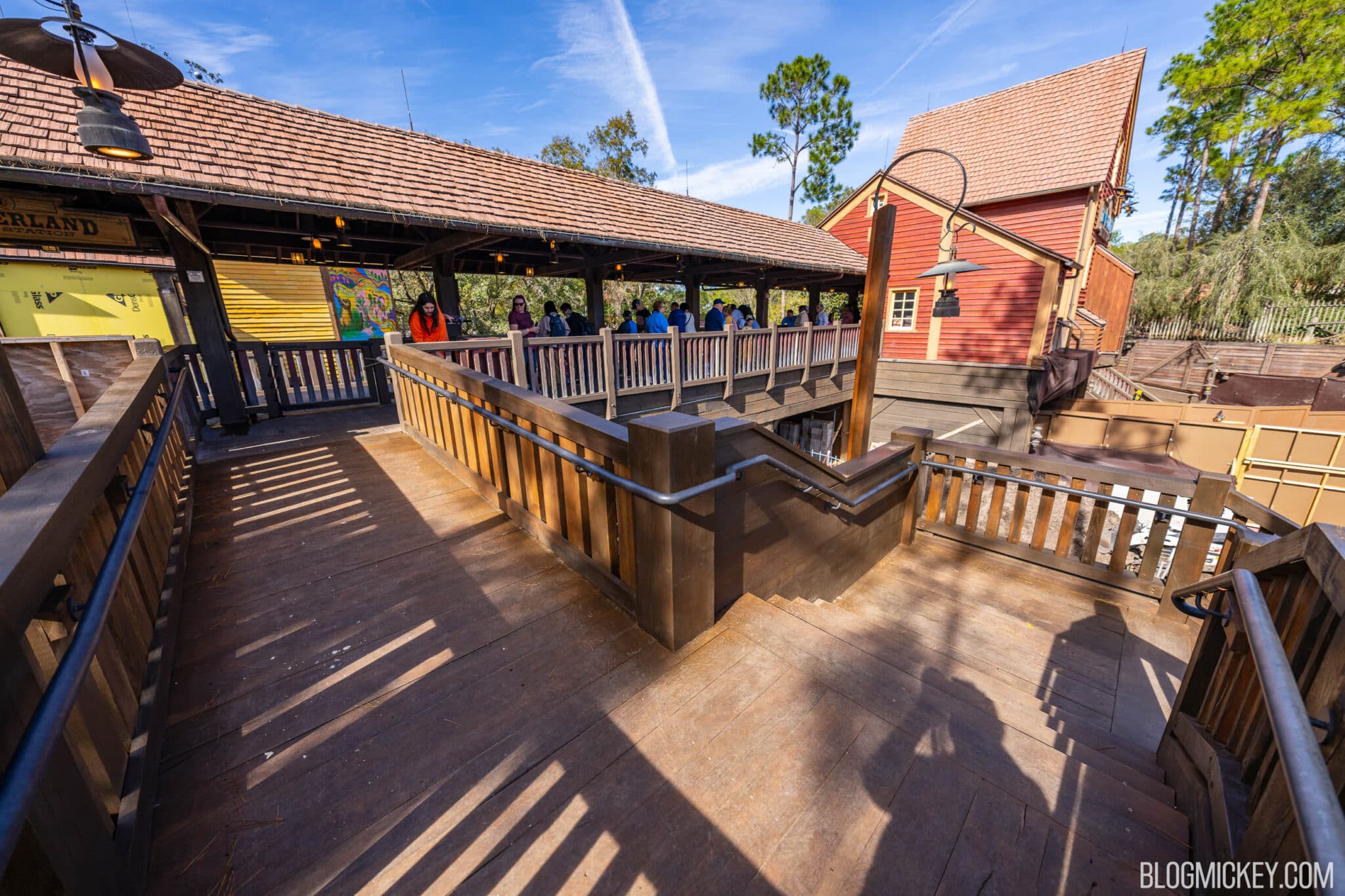 New Temporary Entrance to Frontierland Train Station Now in Use at ...