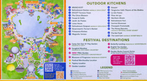 2024 EPCOT Flower & Garden Festival Map