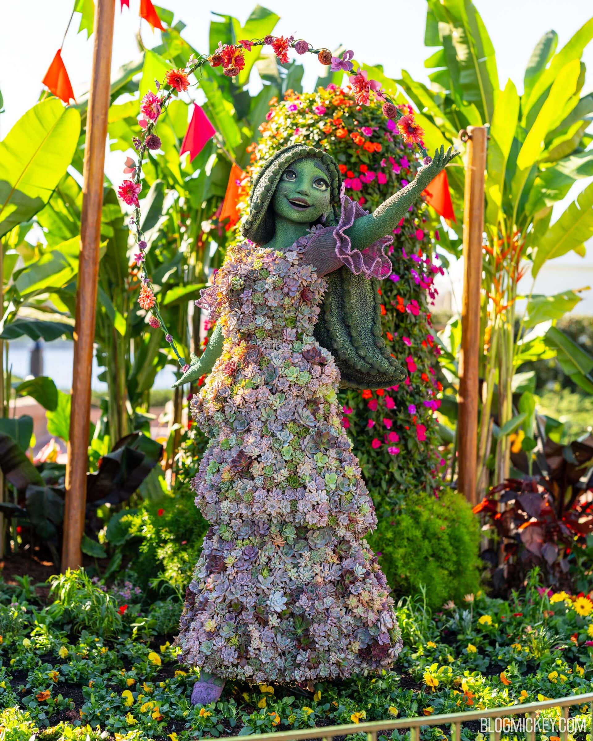 Encanto Topiaries Debut in New Location for 2024 EPCOT Flower & Garden ...