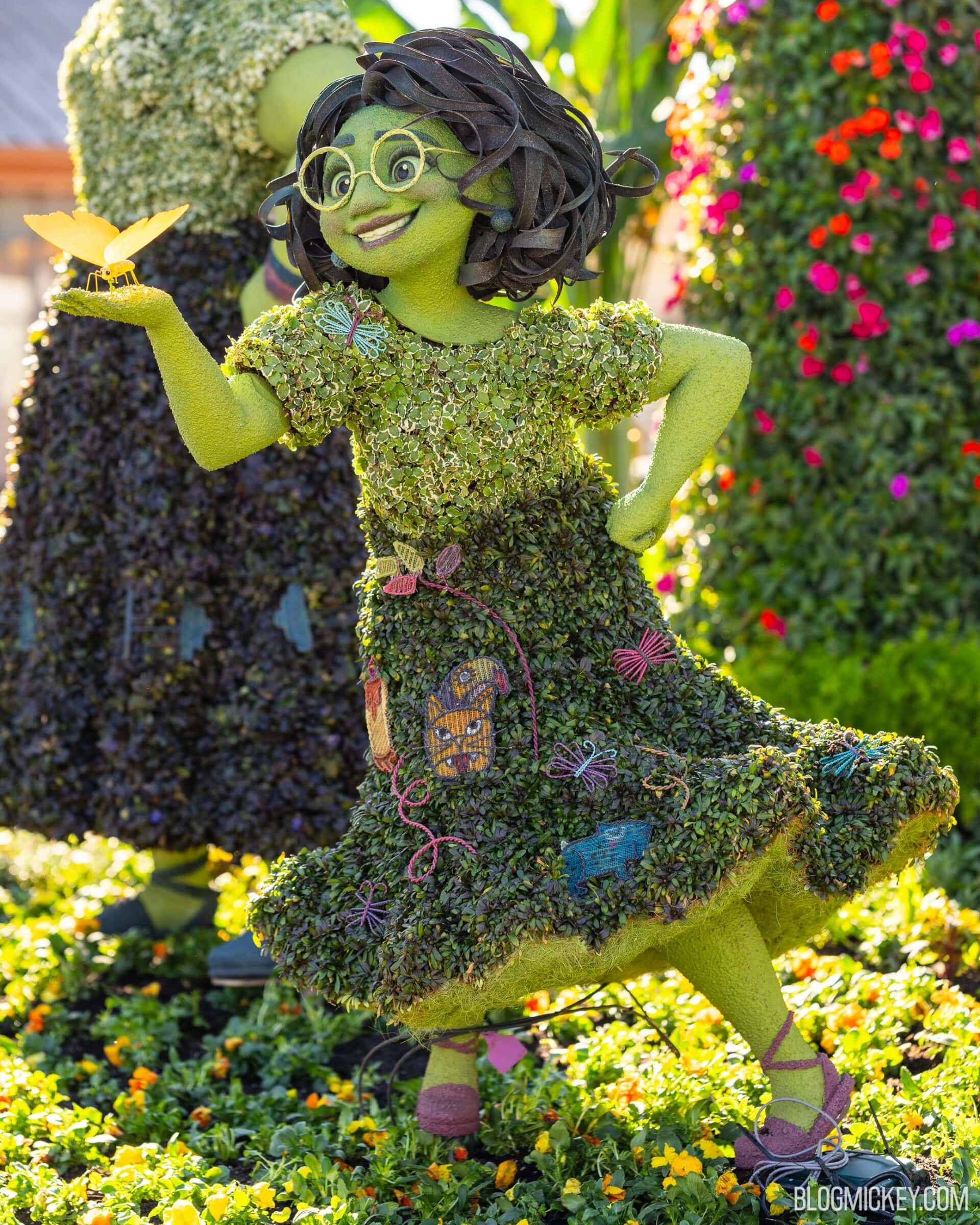 Encanto Topiaries Debut in New Location for 2024 EPCOT Flower & Garden Festival
