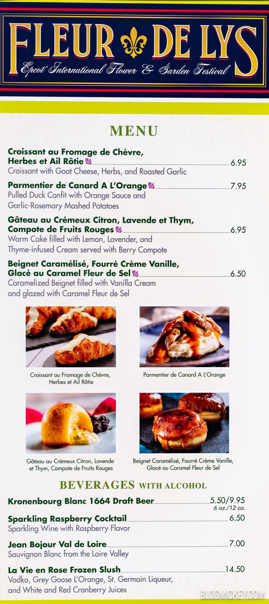2024 EPCOT Flower & Garden Outdoor Kitchen Menu Prices