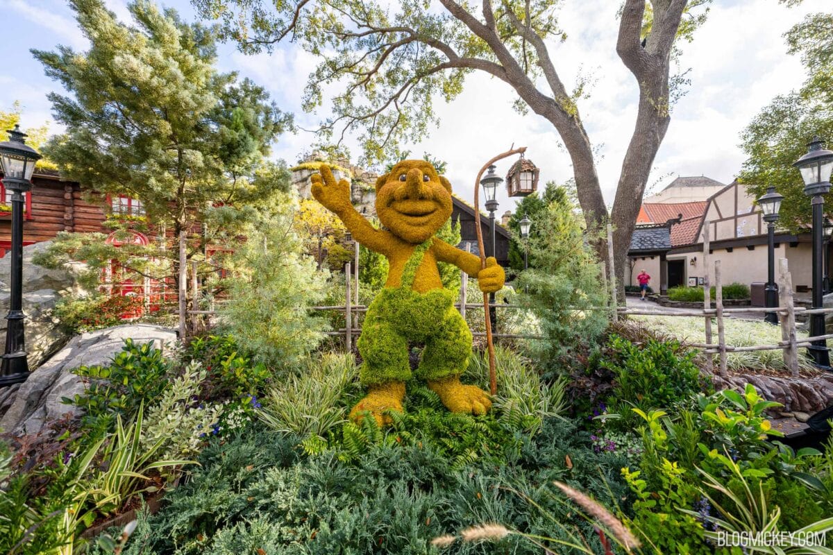 Norway Troll-piary Installed for 2024 EPCOT Flower & Garden Festival