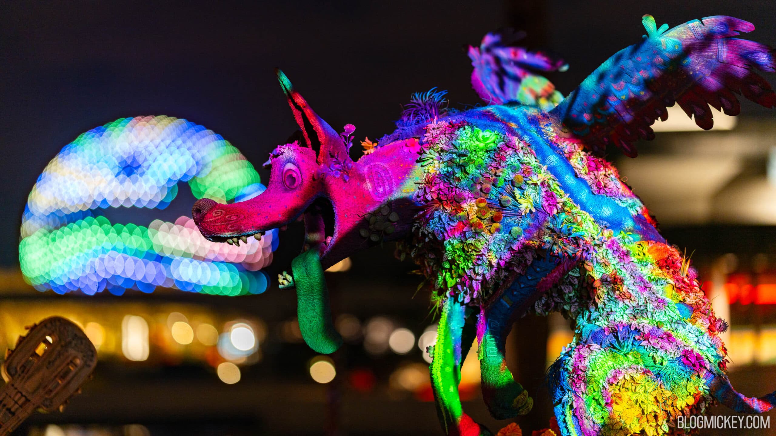 Detailed Look at Disney's (Impressive) First-Ever Projection-Mapped Topiary